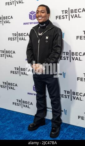 Actor Lil Meech attends the premiere for "Taurus" at the Beacon Theater ...