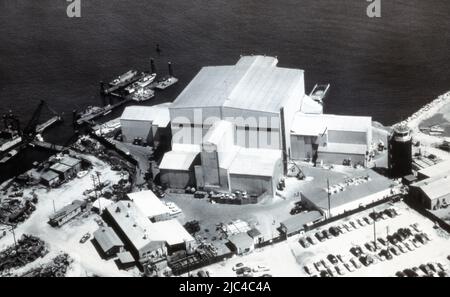 The factory for the construction of Howard Hughes's airplane, the ...