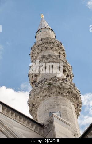 Minaret made of stone in Ottoman time Mosques in view Stock Photo - Alamy