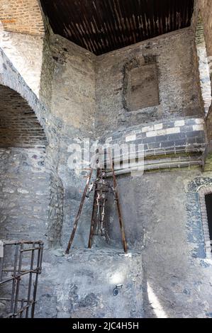 Skeleton, torture chamber, Prague Castle, Prague, Czech Republic Stock ...