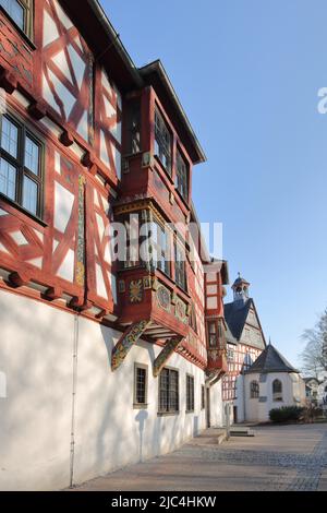 Historic Amthof and landmark of Bad Camberg, Taunus, Hesse, Germany ...