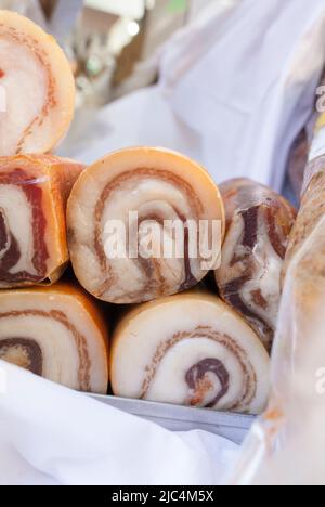 Popular Spanish sausage cured pork Stock Photo - Alamy