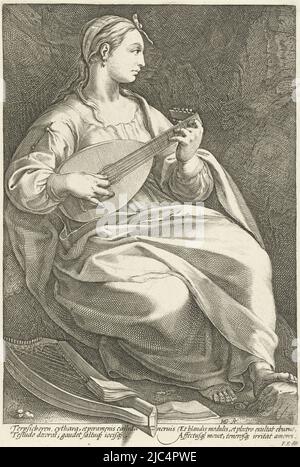 Terpsichore; The nine muses. A series of nine muses. Four rules Latin ...