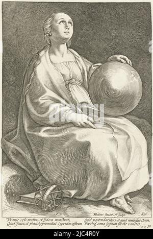 Urania, 1592 print A series of nine muses. First state, for captions ...