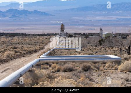 Four types of renewable energy production in the Milford Valley in Utah ...