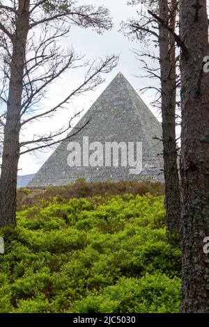 Prince Albert’s Pyramid on the Balmoral Estate, Scotland Stock Photo ...