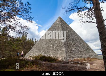 Prince Albert’s Pyramid on the Balmoral Estate, Scotland Stock Photo ...