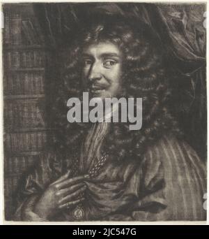 Portrait of Charles Patin, print maker: Jean Boulanger, after painting ...