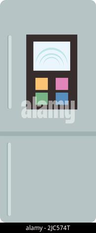 Refrigerator semi flat color vector object Stock Vector Image & Art - Alamy