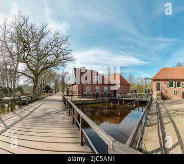 Waterwheel mill of Singraven *** Local Caption *** Netherlands,windmill ...