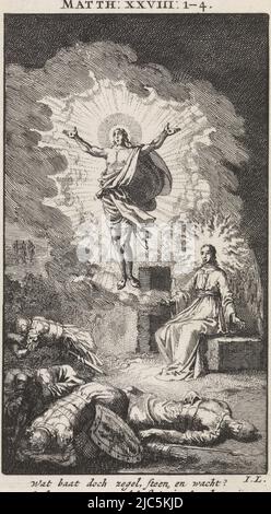 Resurrection of Christ, Jan Luyken, 1712 print Amsterdam paper etching Resurrection of Christ ...