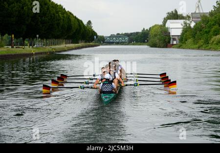 Tom TEWES rowing, presentation Germany eighth, on June 9th, 2022 in ...