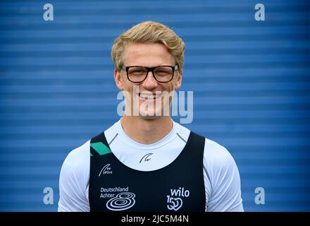 Malte GROSSMANN rowing, presentation Germany eighth, on June 9th, 2022 ...