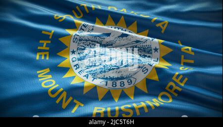 South Dakota State Flag background illustration Stock Photo - Alamy