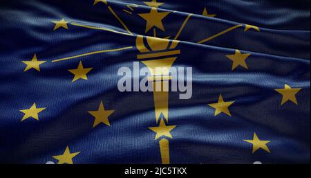 Indiana State Flag background illustration Stock Photo - Alamy