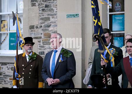 Hawick, UK. , . 2022 Hawick Common Riding Ex Cornet Ian Nichol, Master ...