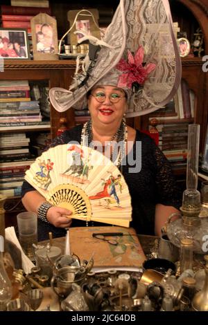 Bucharest, Romania. Kera Calita, owner of the 'Locanta Jaristea ...
