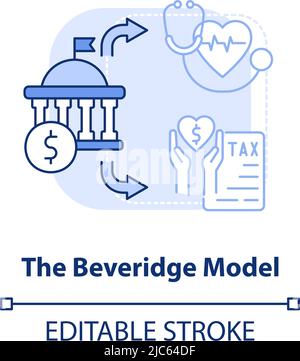 Beveridge model concept icon Stock Vector Image & Art - Alamy
