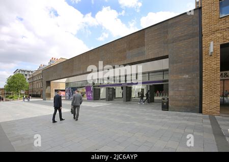exterior view of Woolwich station for Elizabeth line south east London ...