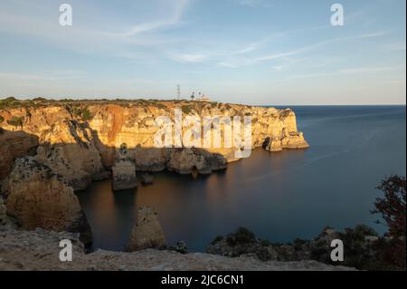 Viewpoint of Ponta de Piedade in the Algarve in Lagos, Portugal Stock ...