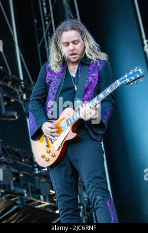 British glam rock band, The Struts, performing live in Berlin at The ...
