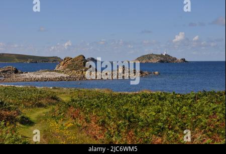 coast around the scilly isles England UK Stock Photo - Alamy