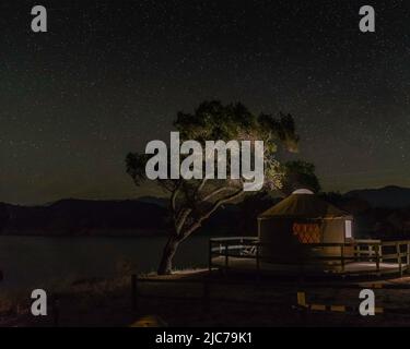 yurt at Lake Cachuma Stock Photo - Alamy