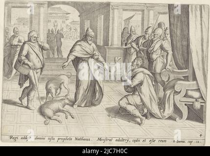 David and Natan, Johann Sadeler (I) (attributed to), after Marten van ...