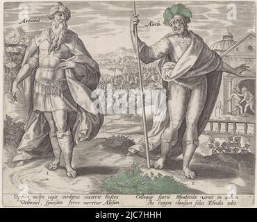 Otniel and Ehud; The twelve judges of Israel; Theatrum Biblicum Hoc Est ...