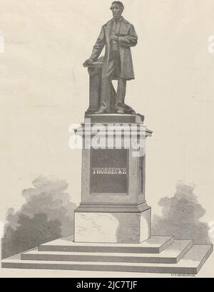 Statue of Johan Rudolf Thorbecke, Richard Brend'amour, After Ferdinand ...