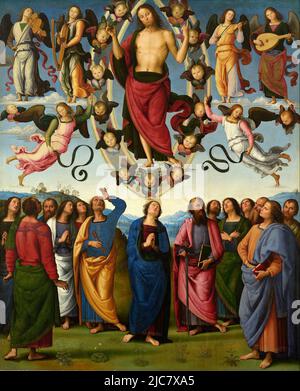 The Ascension of Jesus Christ - Pietro Perugino, circa 1495 Stock Photo - Alamy