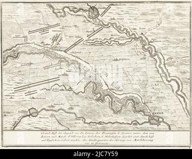Breaking through the French lines in Brabant, 1705, Zacharias Chatelain ...