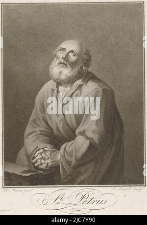 Petrus, Christian Forssell, after L. Moriz, 1787 - 1852 print Apostle ...