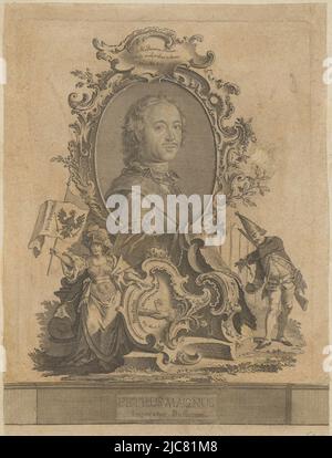 Allegorical portrait of Peter I of Russia, Peter the Great, Pyotr ...