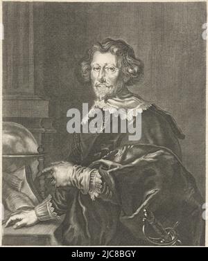 Portrait of Pieter Corneliszoon Hooft, a Dutch historian, poet, and ...