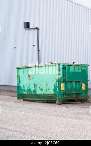 Container for waste collection to recycle at factory Stock Photo - Alamy