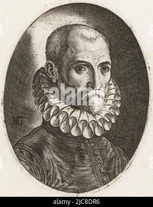 Portrait of Johannes Stradanus (Jan van der Straet), Hendrick Goltzius ...
