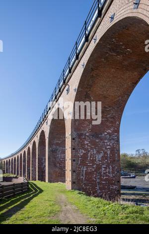 Ferryden Viaduct Montrose Basin Scotland a ScotRail Inter7City Diesel ...