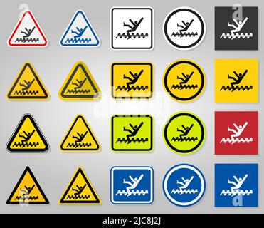 Warning sign with rotating parts hazard symbol Stock Vector Image & Art ...