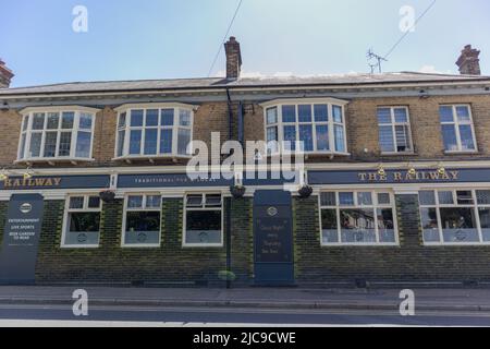 Prittlewell Railway Station, Southend, Essex, UK. Greater Anglia line ...
