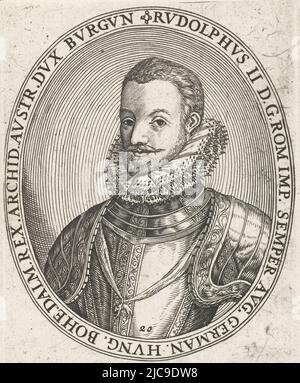 Portrait of Rudolf II, Holy Roman Emperor, Rudolf I, King of Hungary ...