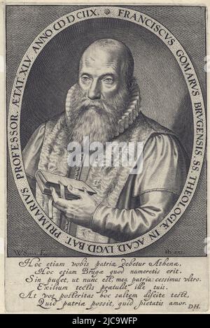 Portrait of Franciscus Gomarus; Franciscus Gomparus. Portrait of ...
