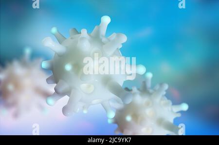 Microbes in the body. Immune protection against infection. Study of ...