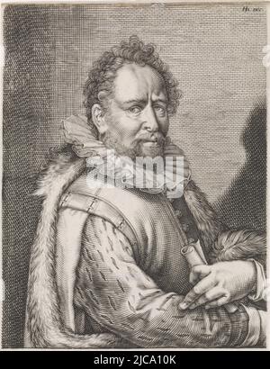 Portrait of Bartholomeus Spranger, Hendrick Hondius (I), 1610 print ...