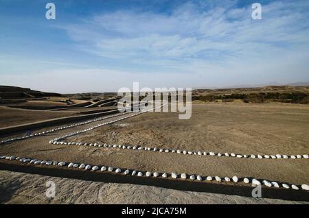 Nazca Pyramid at Cahuachi Archaeological Site in Peru's Nazca Desert ...