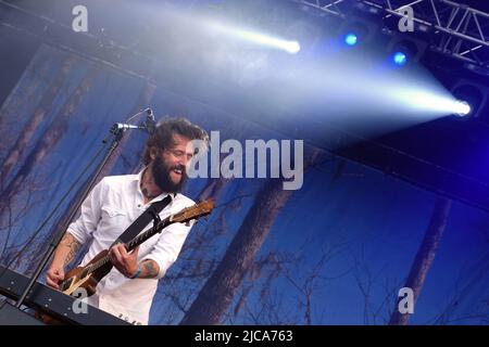 Benjamin Ben Bridwell of Band of Horses performs at Haven Festival with ...