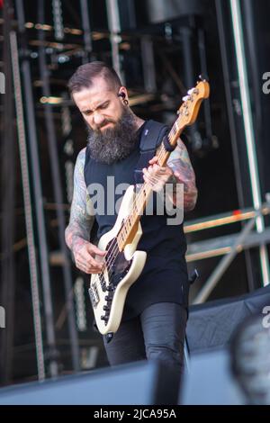 11/06/2022 - Italian rapper RKOMI playing live at I-Days 2022 in Milan ...