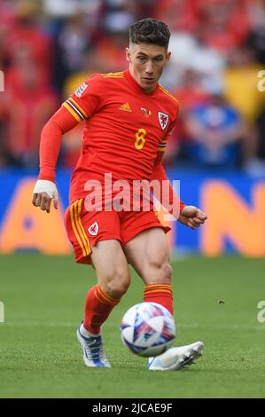 Harry Wilson of Wales in action. Wales v North Macedonia, FIFA World ...