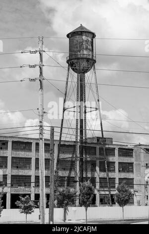 Abandoned Automotive plant. Closed and in disrepair, former auto ...