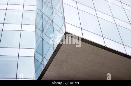 Glass facade of Titanium tower, Santiago, Chile Stock Photo - Alamy